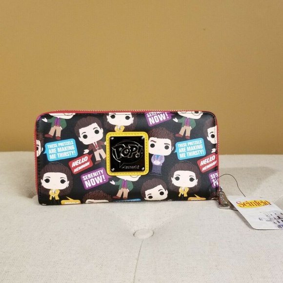 Loungefly | Bags | Loungefly Pop Seinfeld Cast Zip Around Wallet New ...